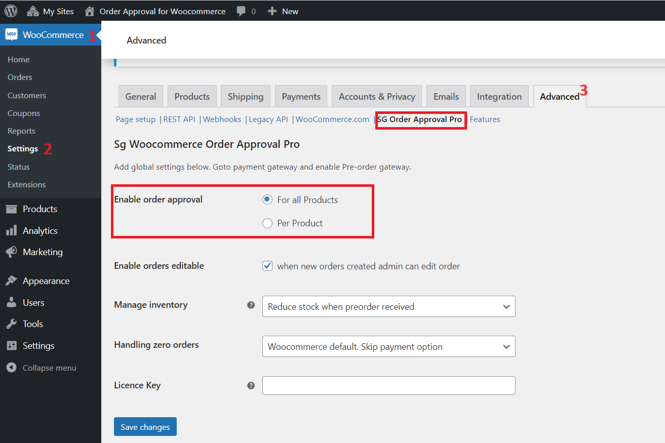 Order Approval Woocommerce Plugin By Sevengits